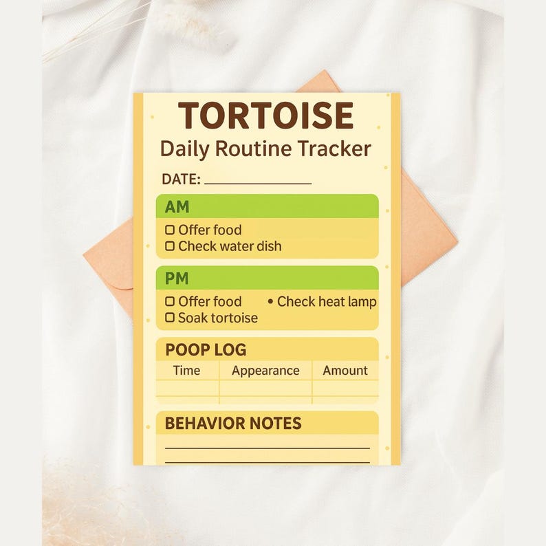 NEW! Turtle & Tortoise Pet Sitter Printable Kit – Reptile Care Sheets ...