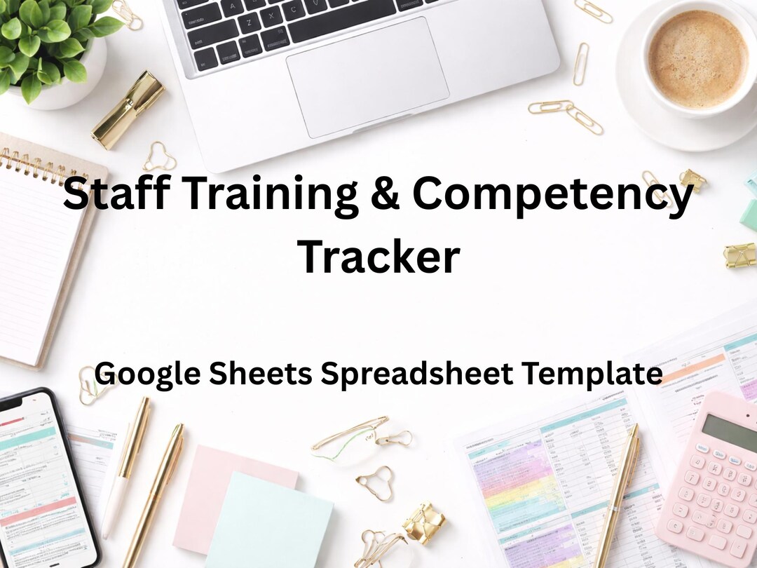 Staff Training & Competency Tracker | Google Sheets | Employee Training ...