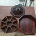 Handmade Wooden Octagon Snack Box With Lid – Rustic Nut Candy Organizer ...