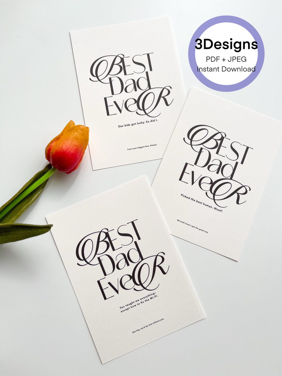 Father’s Day Card , Best Dad Ever , Card for Dad ,happy Father’s Day ...