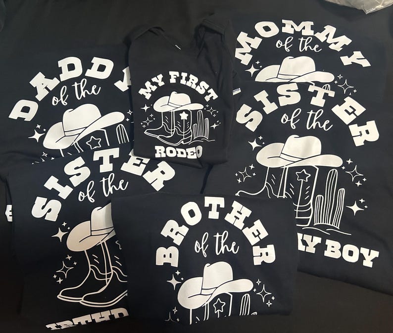My First Rodeo Png- Family Bundle Png- My 1st Rodeo-digital Download - Etsy