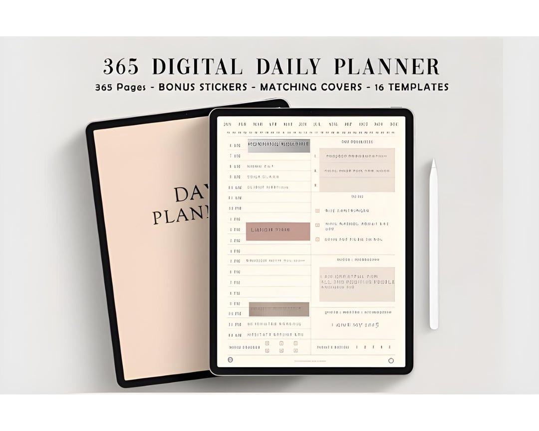 Simple Undated Digital Planner • Minimalist Undated Planner for iPad ...