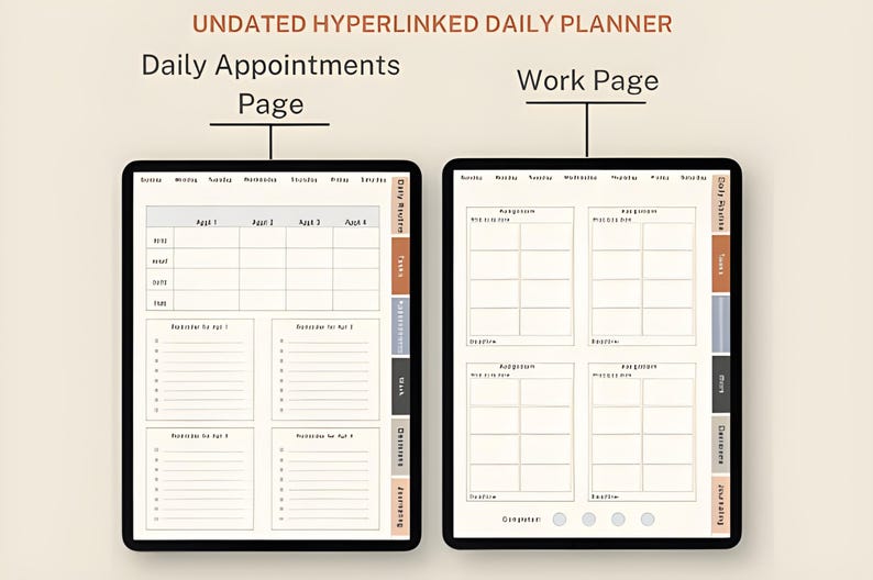 ADHD Digital Planner, Undated Digital Planner, iPad Planner, Goodnotes ...