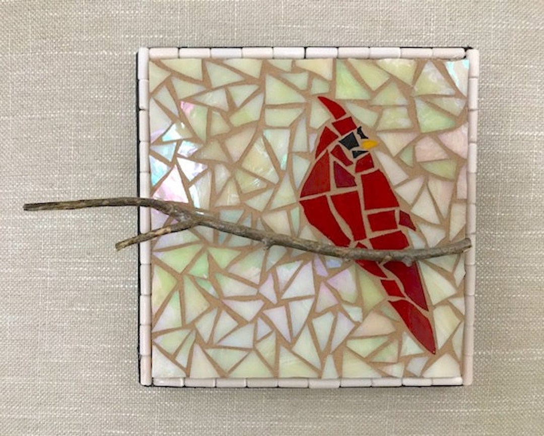Cardinal Mosaic SOLD! Let Me Make One for You. - Etsy