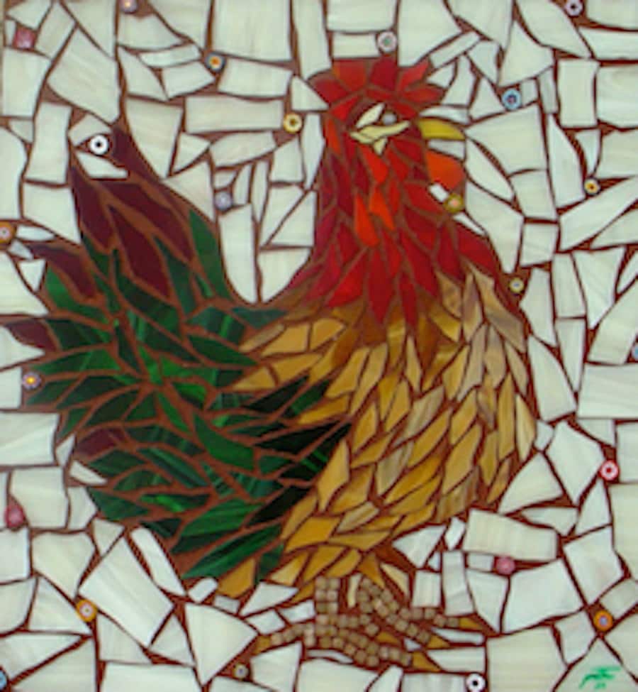 Mosaic Chickens & Roosters-custom Order - Etsy