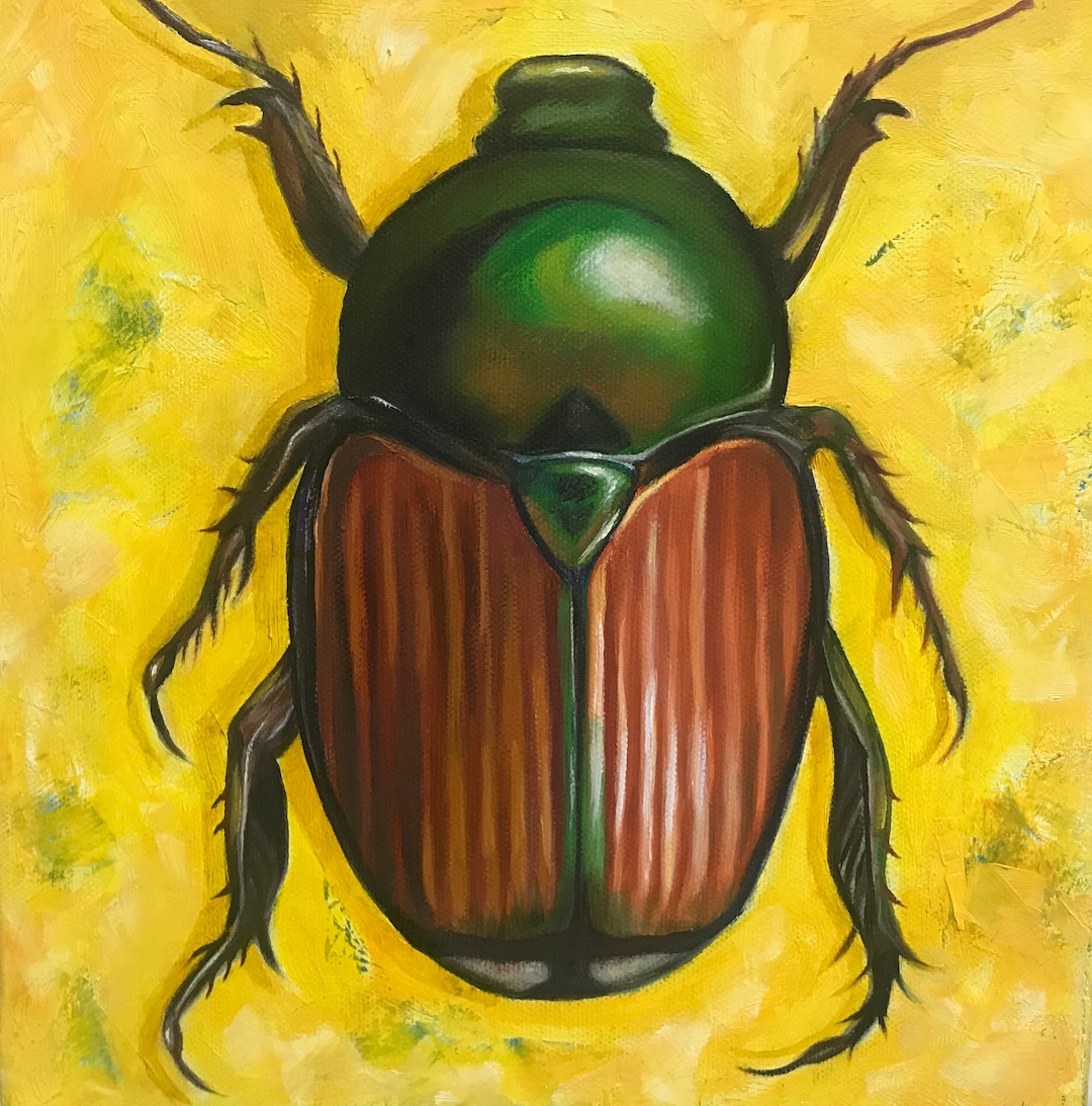 June Bug Beetle Insect Art - Etsy