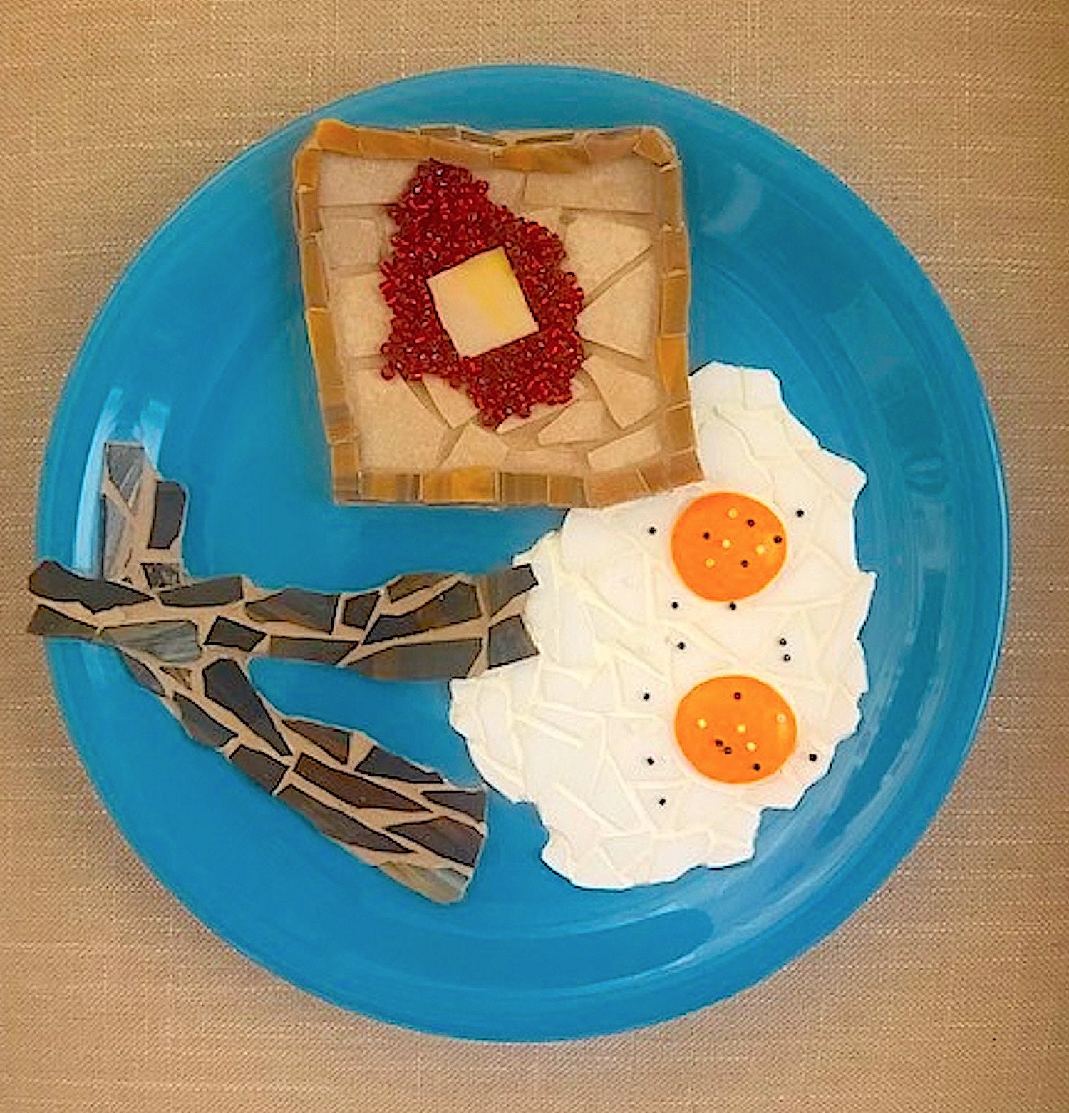 Mosaic Food Art - Etsy