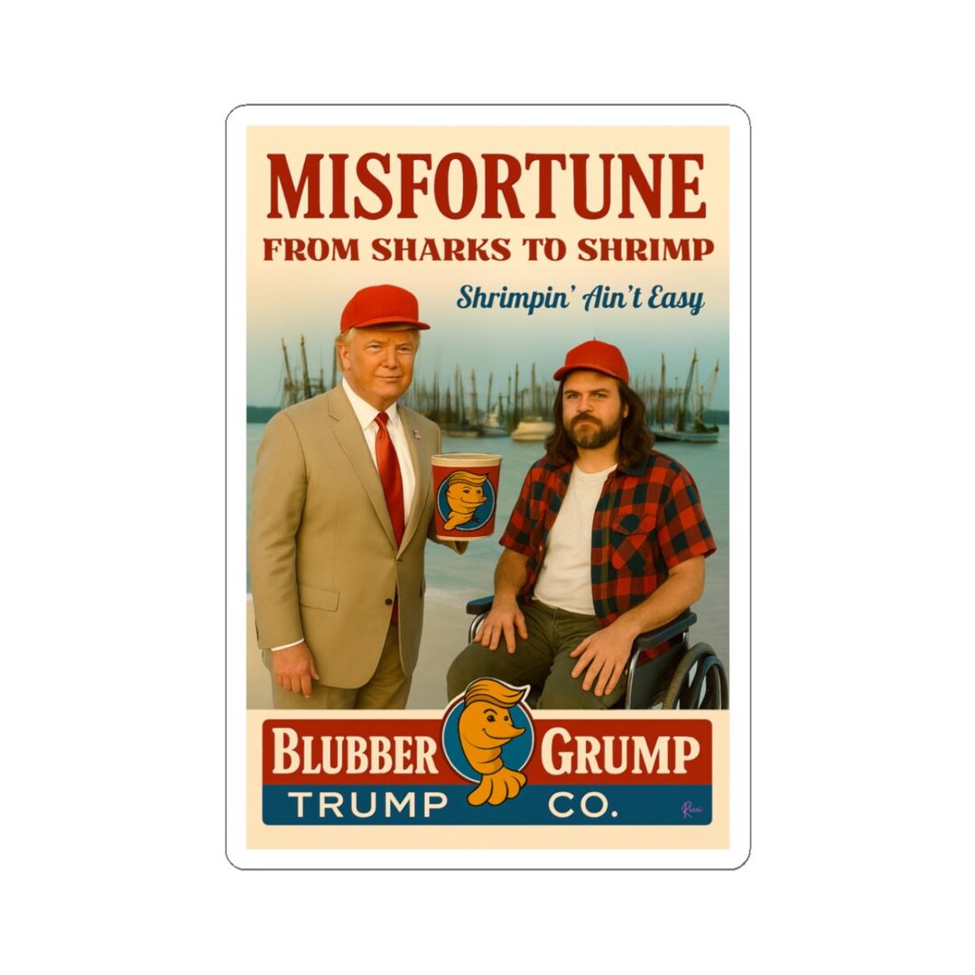 BLUBBER GRUMP TRUMP Vintage-inspired Kiss-cut Stickers for a Nautical ...