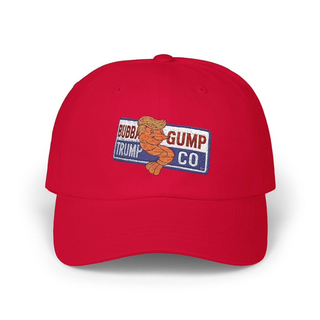 BUBBA GUMP TRUMP Cap - Funny Shrimp Logo Parody Cap - Forrest Gump ...