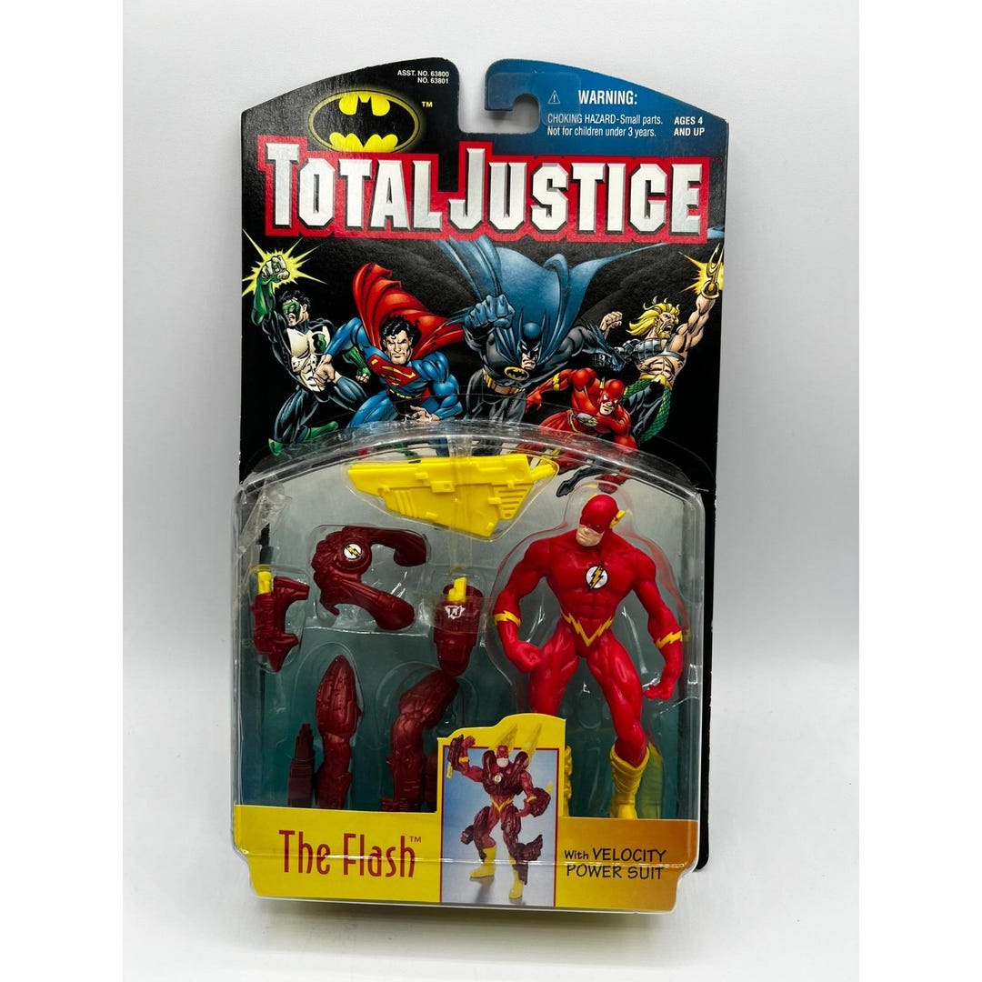 DC Comics Total Justice the Flash Action Figure Vintage 1996 READ - Etsy
