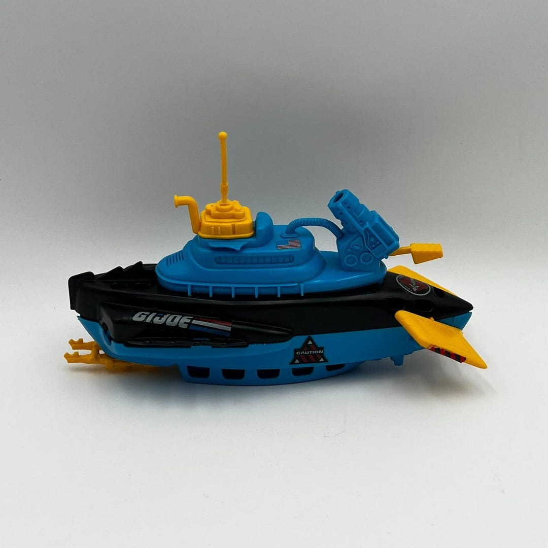 GI Joe Barracuda Blue Submarine 1992 Vintage HASBRO ARAH Loose ...