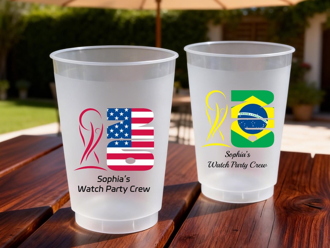 2026 World Cup Frosted Cups, Custom Soccer Cup With Flag, Football ...