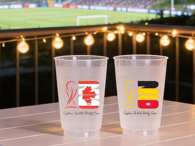 2026 World Cup Frosted Cups, Custom Soccer Cup With Flag, Football ...