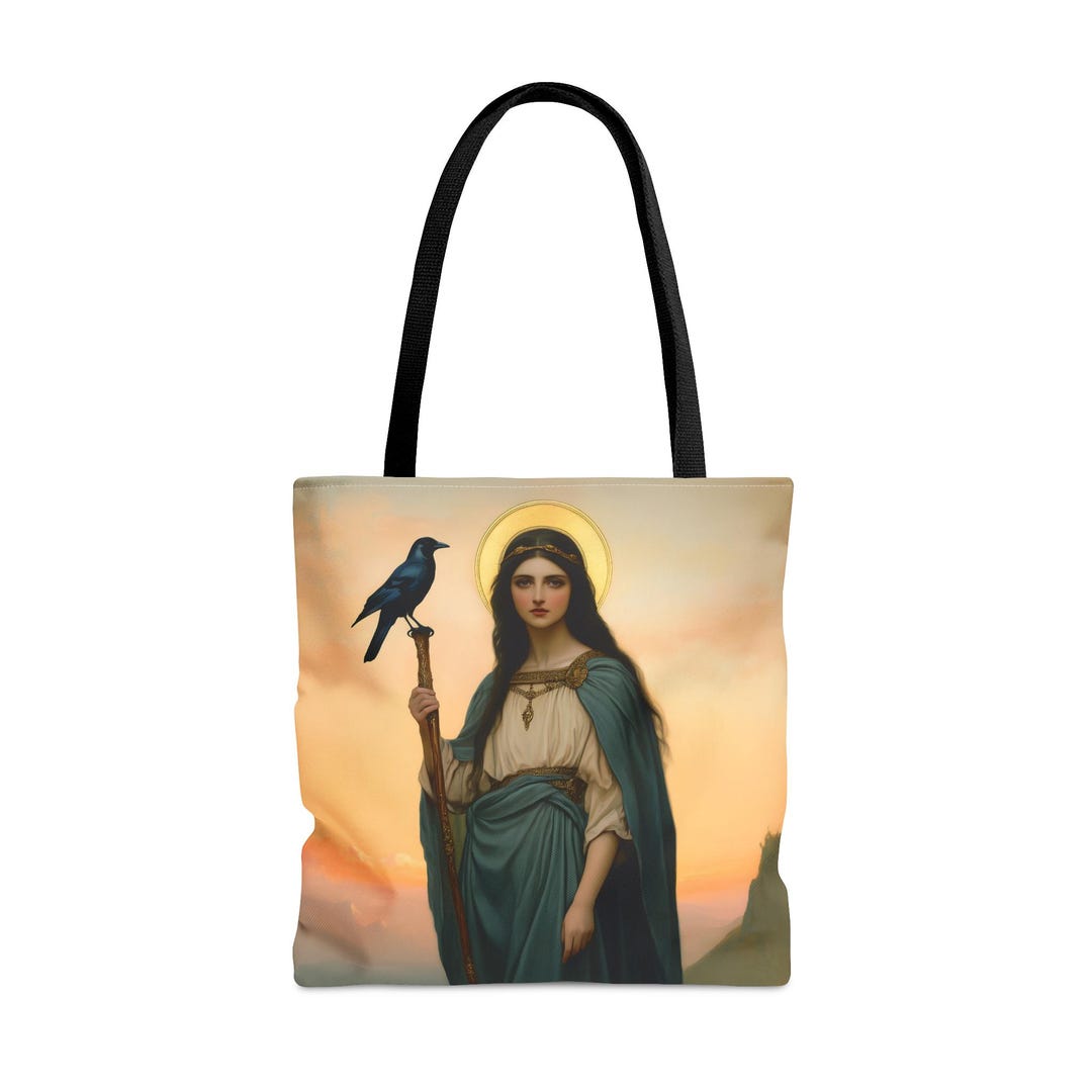 Saint Oda Tote Bag - Large Medium Small Faith Art Bag - Catholic Faith ...