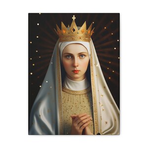Saint Kinga of Poland Canvas Print - Multiple Sizes - Catholic Home Art ...