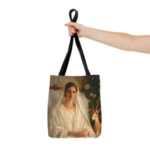 Saint Tabithatote Bag - Large Medium Small Faith Art Bag - Catholic ...