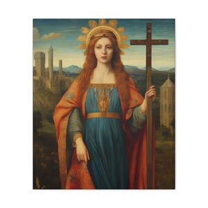 Saint Helena Canvas Print Multiple Sizes Catholic Home Art - Etsy
