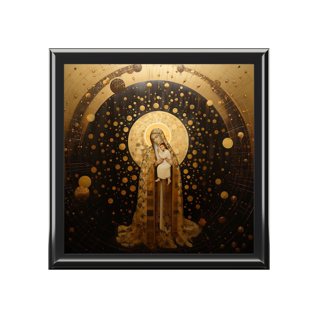 Mary the Blessed Virgin Jewelry Box - Keepsake Box - Memory Box ...