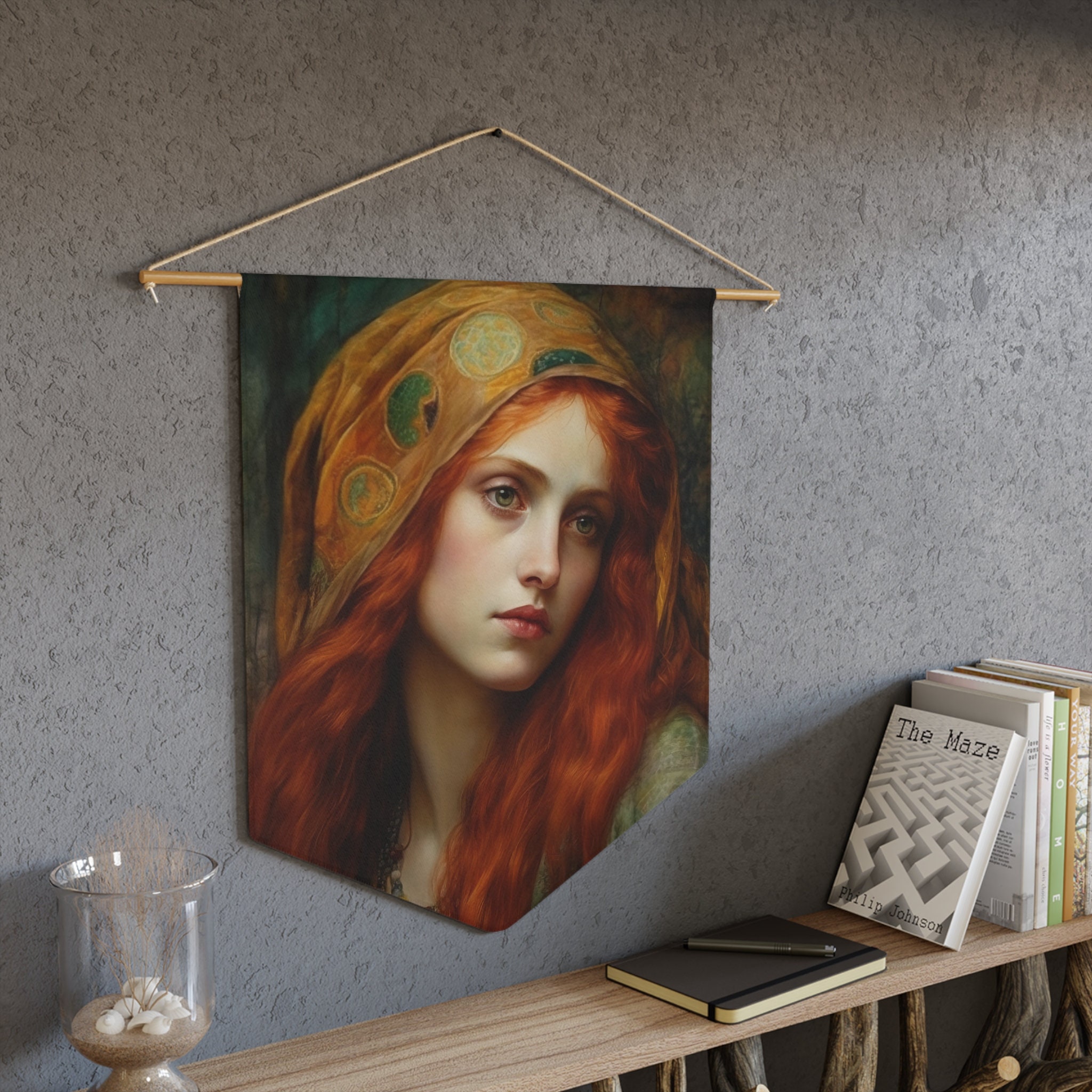 Mary Magdalene's Inner Peace Wall Banner / Wall Hanging Prayer Room Art Catholic Home 18 X 21 ...