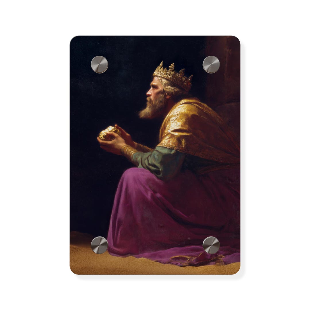 Melchior and the Gift Fit for a King - 3 Wise Men - Wall Art Panel ...