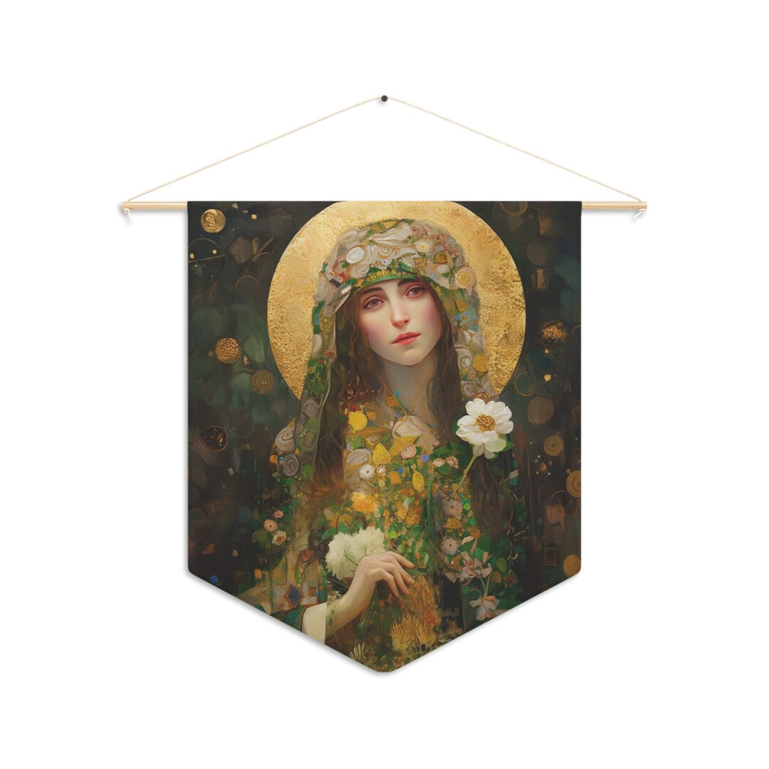 Saint Regina Wall Banner / Wall Hanging - Prayer Room Art - Large ...