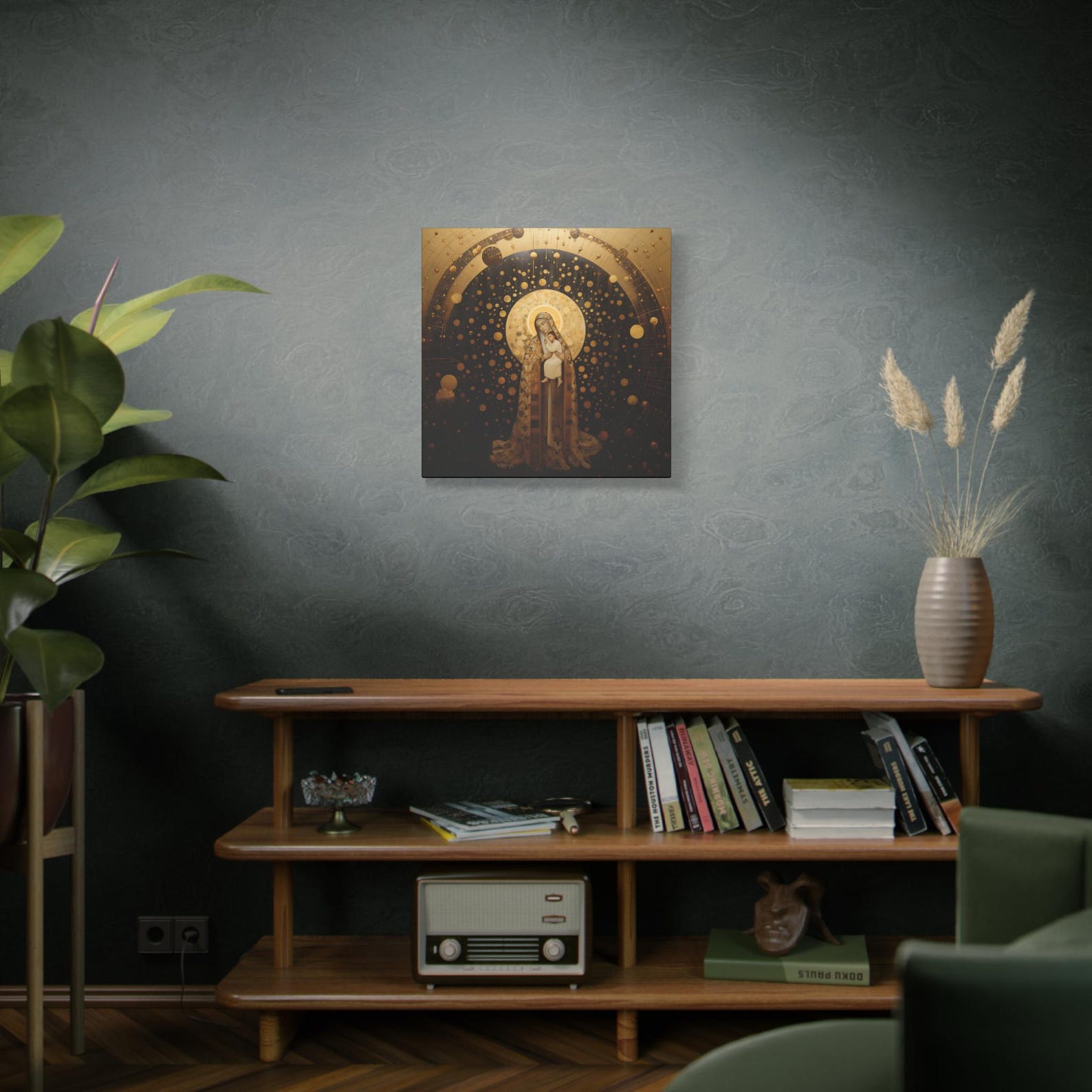 The Golden Mary - Mary the Blessed Virgin - Gallery Wrapped Canvas ...