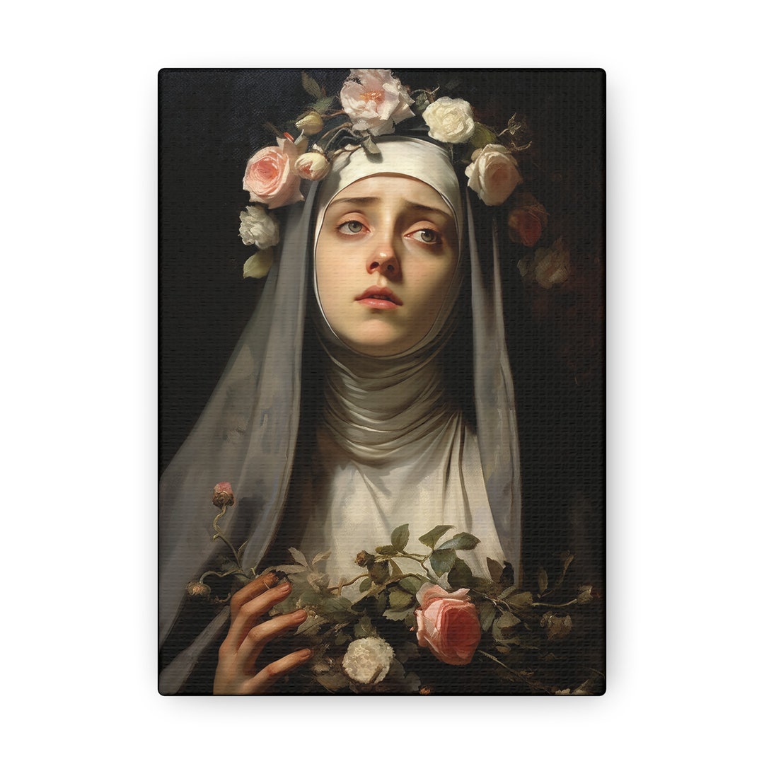 Saint Rose of Lima Canvas Print - Multiple Sizes - Catholic Home Art ...