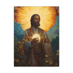 Saint Benignus of Dijon Gallery Wrapped Canvas Sanctified Souls Print ...