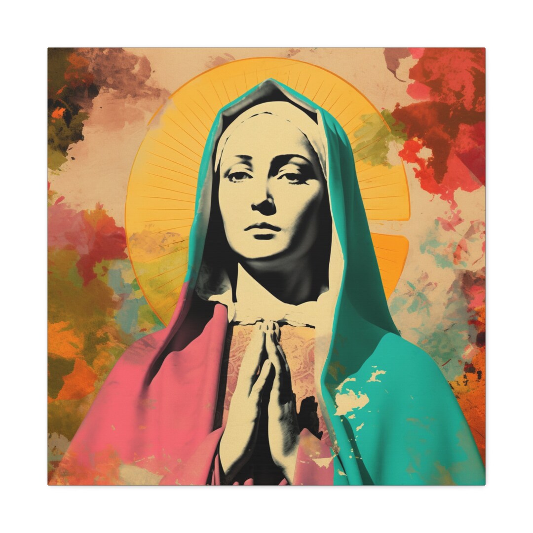 Mary the Blessed Virgin - Gallery Wrapped Canvas - Sanctified Souls ...