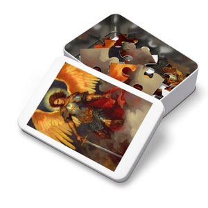 Saint Michael the Archangel - Puzzle and Keepsake Tin - Religious ...