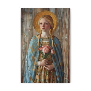 Saint Fina / Seraphina - Gallery Wrapped Canvas - Sanctified Souls ...