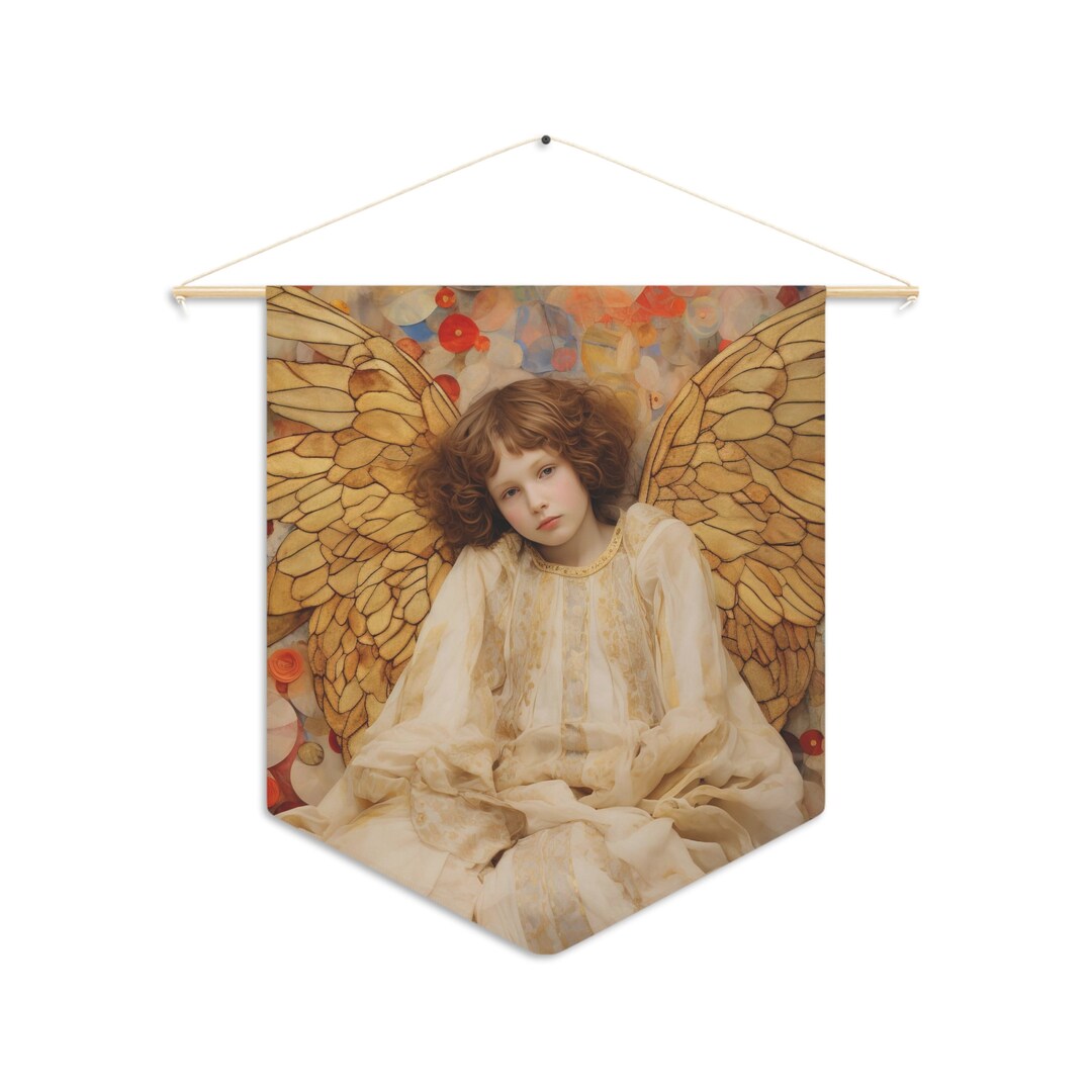 Guiding Light Wall Banner / Wall Hanging - Guardian Angel Art - Nursery ...