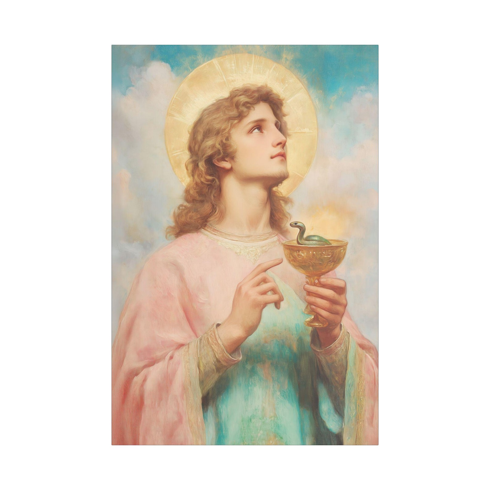 Saint John the Apostle Wrapped Canvas Print - Multiple Sizes - Catholic ...