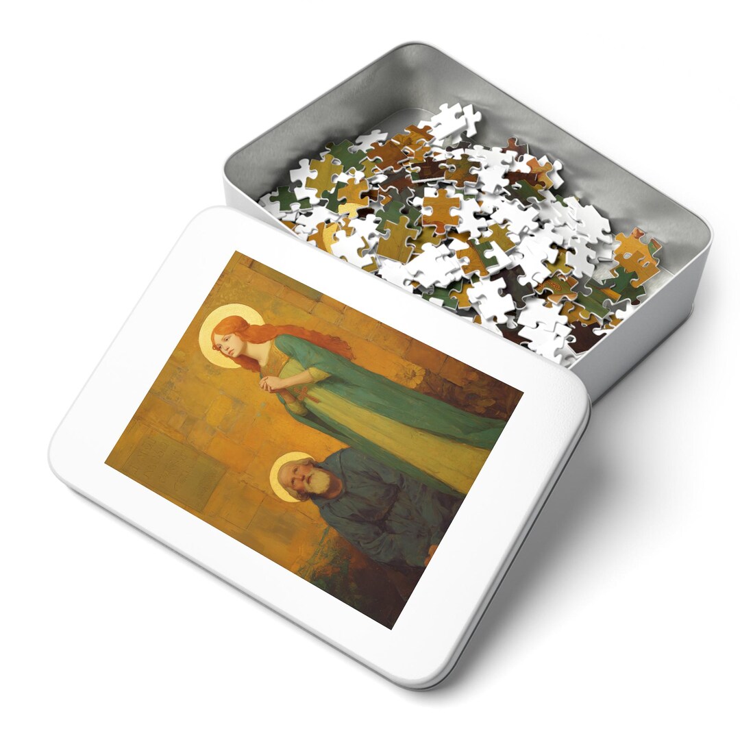 Saints Cyprian and Justina - Puzzle and Tin - Religious Jigsaw Puzzle ...