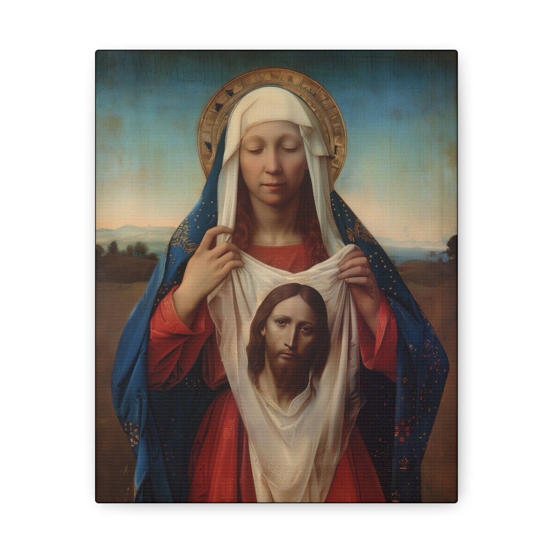 Saint Veronica / Saint Veronica's Veil - Gallery Wrapped Canvas - Print ...
