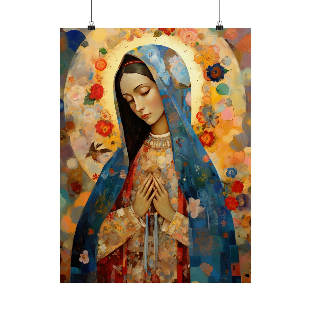 Mary's Silent Blessing - Sanctified Souls Print - Multiple Sizes ...