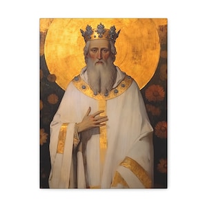 Saint Edward the Confessor - Gallery Wrapped Canvas - Sanctified Souls ...