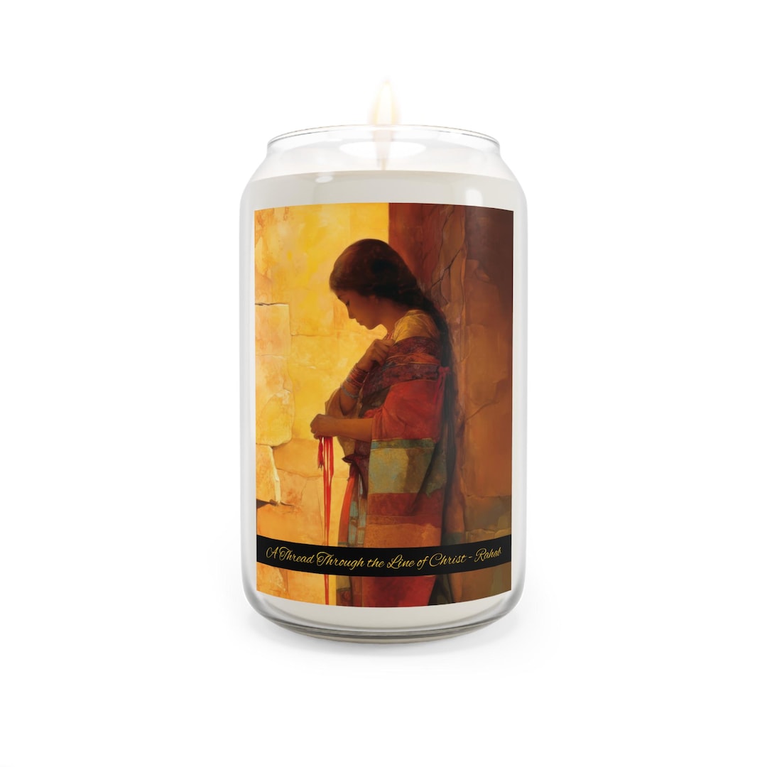 A Thread Through the Line of Christ - Rahab - Scented Prayer Candle, 13 ...