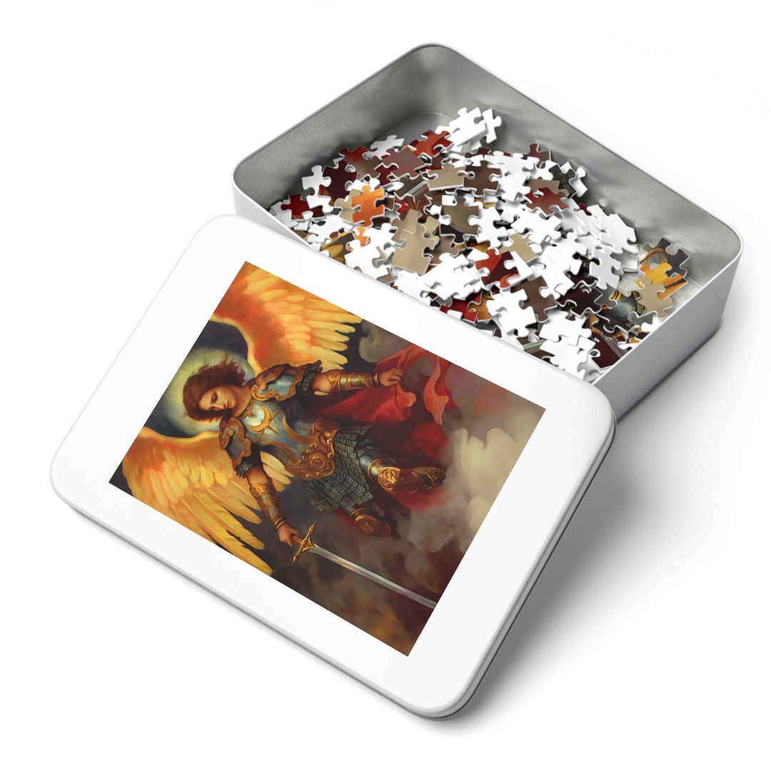 Saint Michael the Archangel - Puzzle and Keepsake Tin - Religious ...