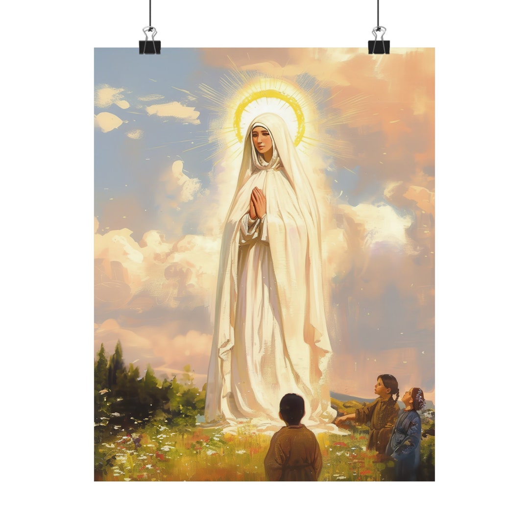 Our Lady of Fátima Poster Print - Sanctified Souls Print - Multiple ...