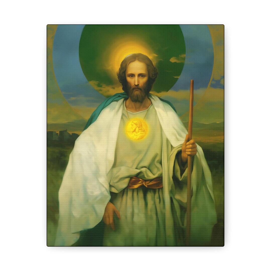 Saint Jude Thaddaeus - Gallery Wrapped Canvas - Sanctified Souls Print ...