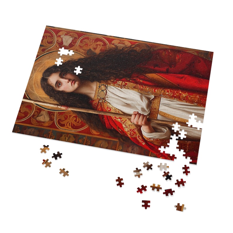 Saint Adela of Normandy - Puzzle and Keepsake Tin - Religious Jigsaw ...