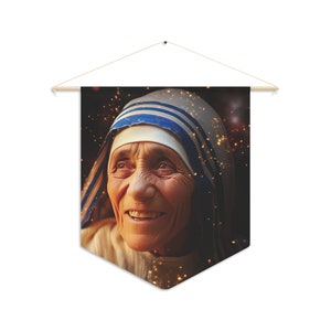 Saint Teresa of Calcutta - Mother Teresa Wall Banner / Wall Hanging ...