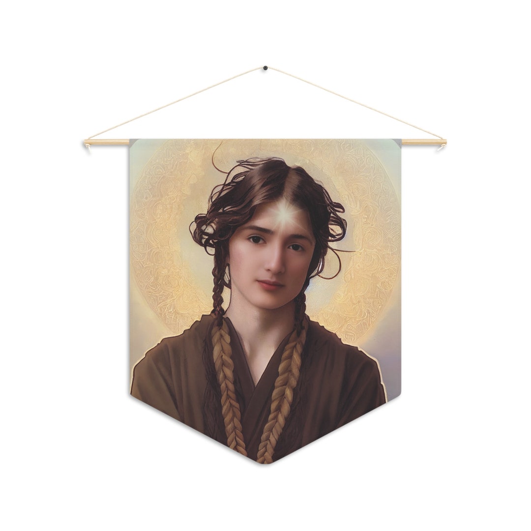 The Archangel Nathanael Wall Banner / Wall Hanging - Guardian Angel Art ...