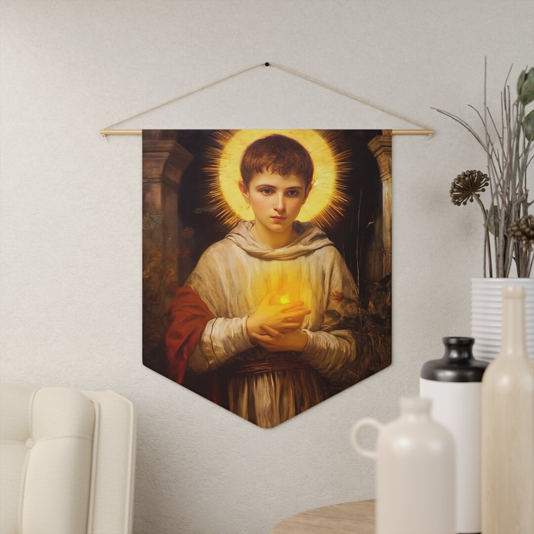 Saint Tarsicius/tarcisius Banner / Wall Hanging / Pennant - Prayer Room ...