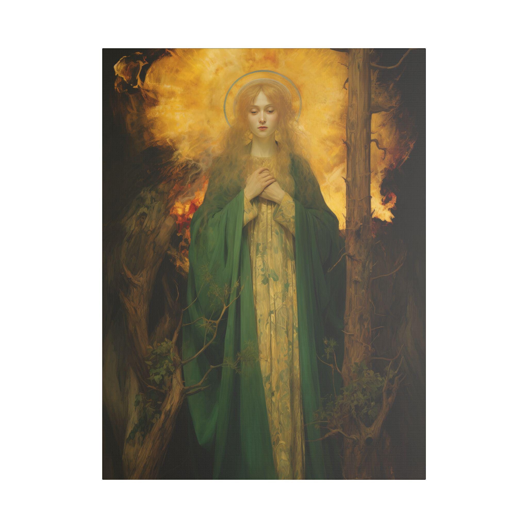 Saint Afra Canvas Print - Multiple Sizes - Catholic Home Art - Museum ...