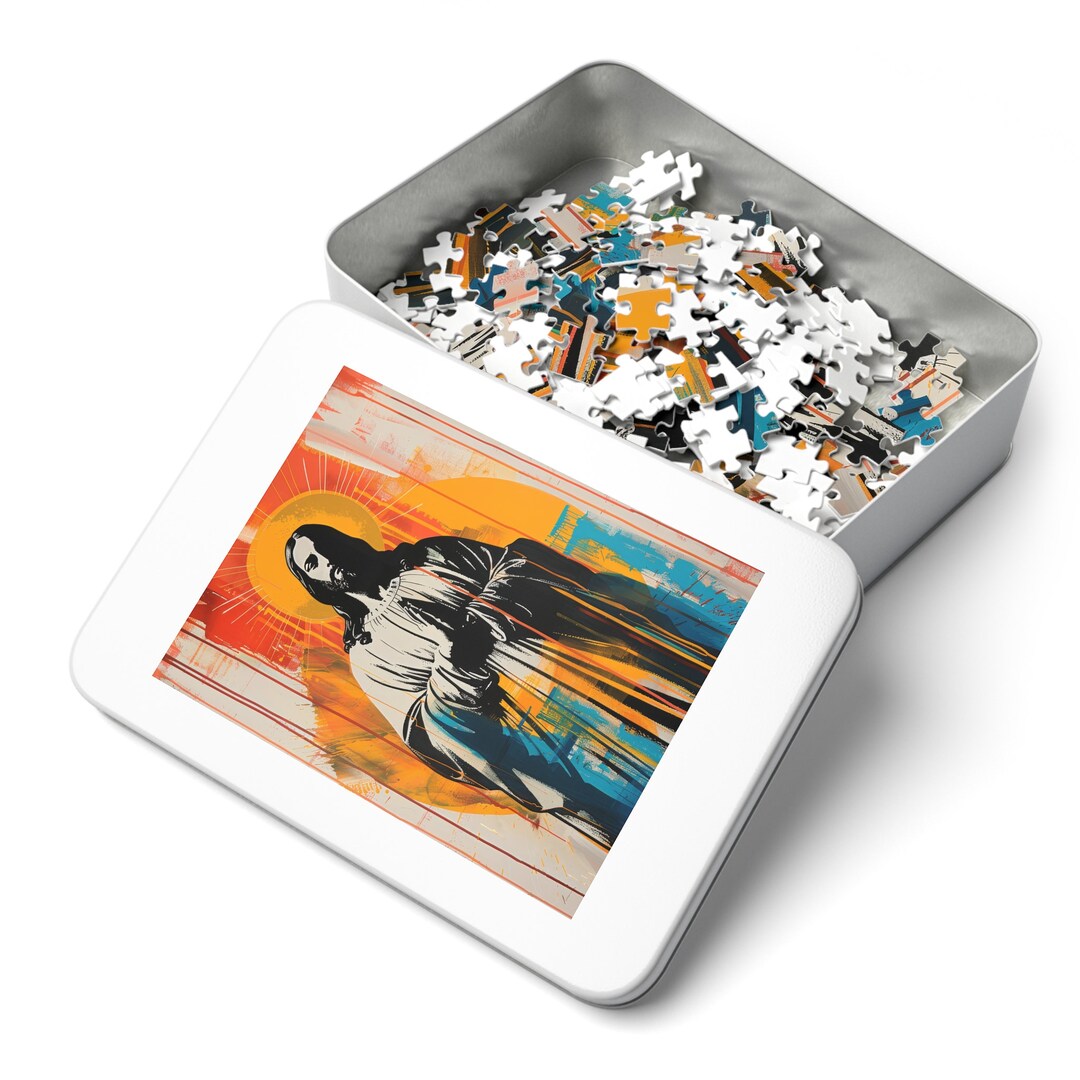 Jesus, King of Peace and Light - Puzzle and Keepsake Tin - Religious ...