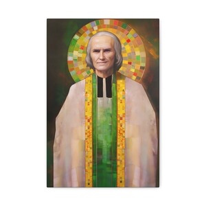 Saint John Vianney Canvas Print - Multiple Sizes - Catholic Home Art ...