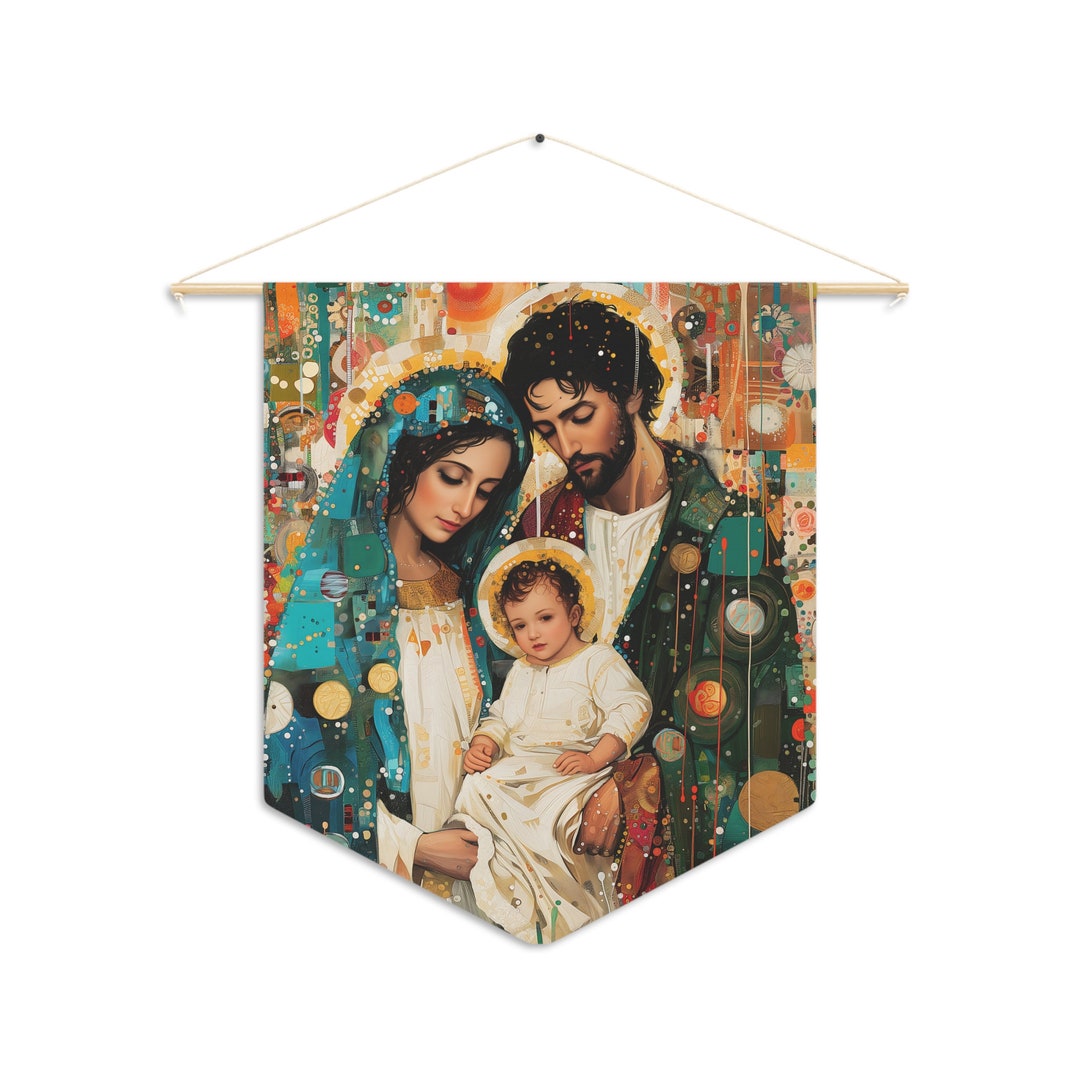 Eternal Light - Mary, Joseph, and the Christ Child Wall Banner / Wall ...