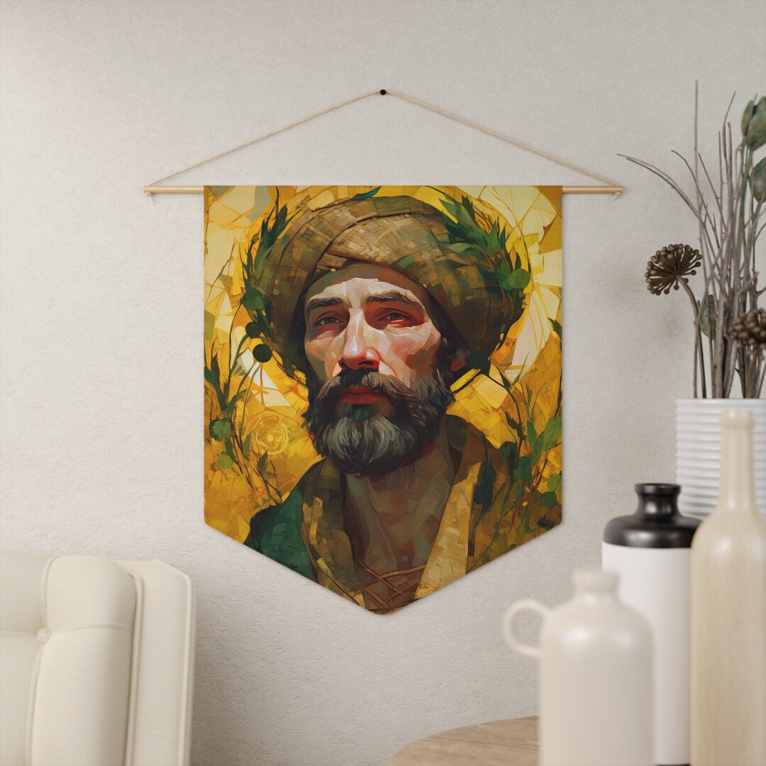 Saint Isidore the Farmer Wall Banner / Wall Hanging / Pennant ...